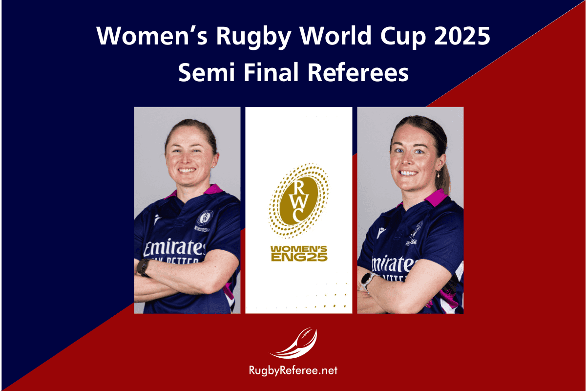 Rugby World Cup 2025 semi-final match officials announced